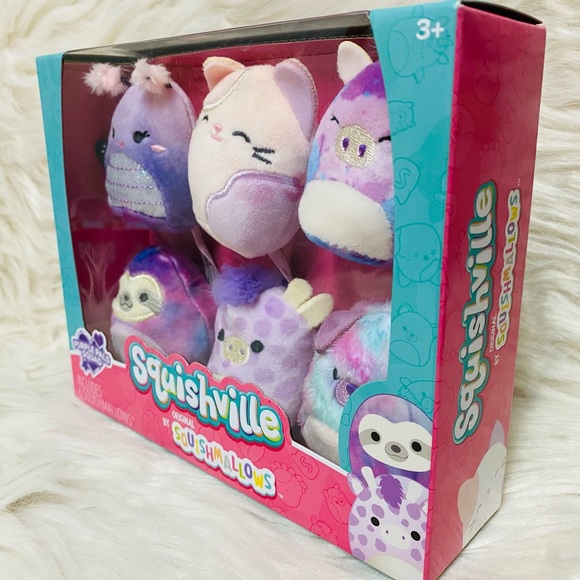 Squishmallows | Toys | Squishville 2 Insquishmallows 6 Pack Purple Pals ...